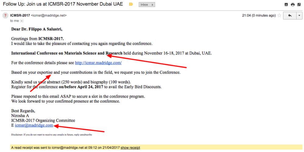 How to Identify Predatory Conferences? - gradbunker.com